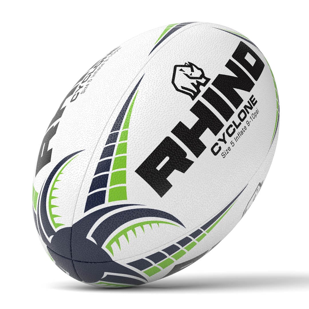 Rhino Cyclone Bianco - pallone allenamento rugby - Rhino Rugby Italia